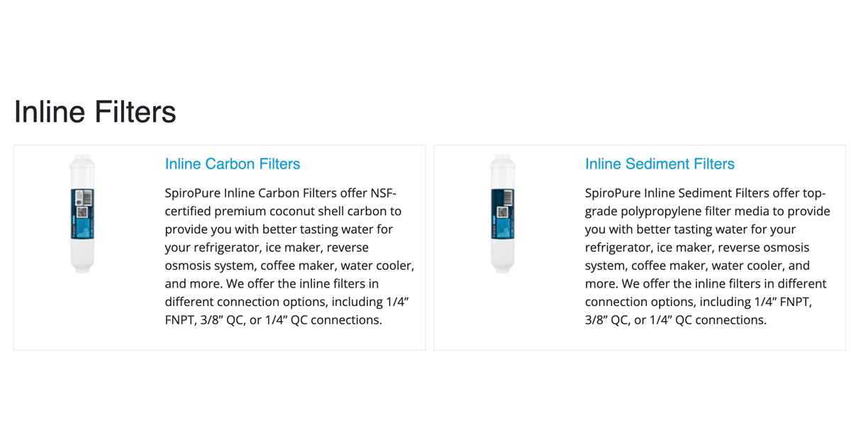 Descaler Filters Sediment and Carbon Water Filters - SpiroPure