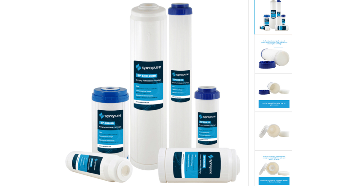 Empty Filter Cartridges - SpiroPure